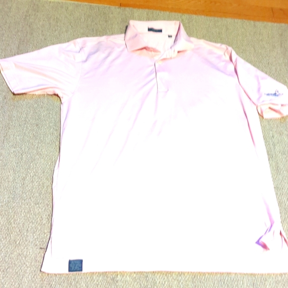 turtleson | Shirts | Turtleson Pink And White Mini Striped Golf Polo ...